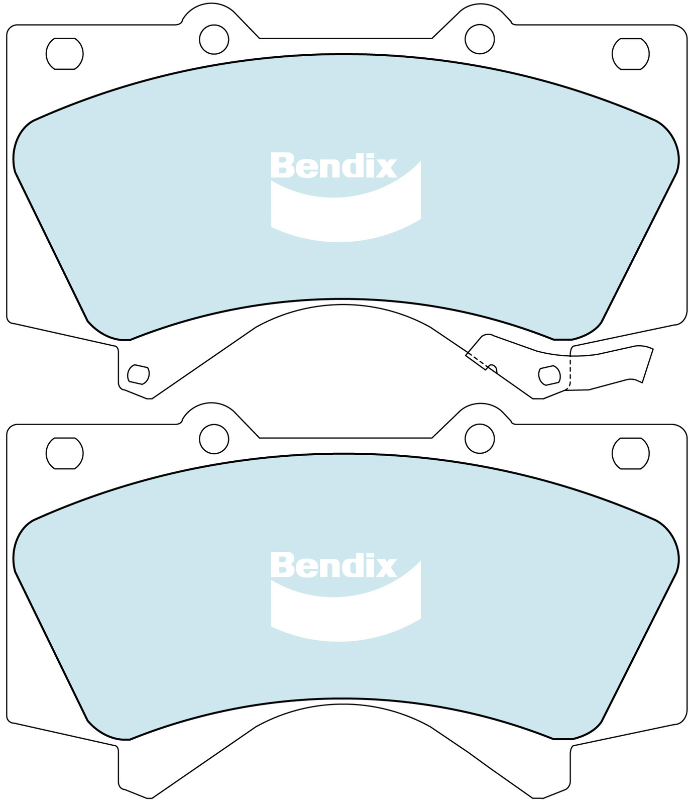 Bendix Front Bendix Ultimate Slotted Brake Rotors & Heavy Duty Brake ...