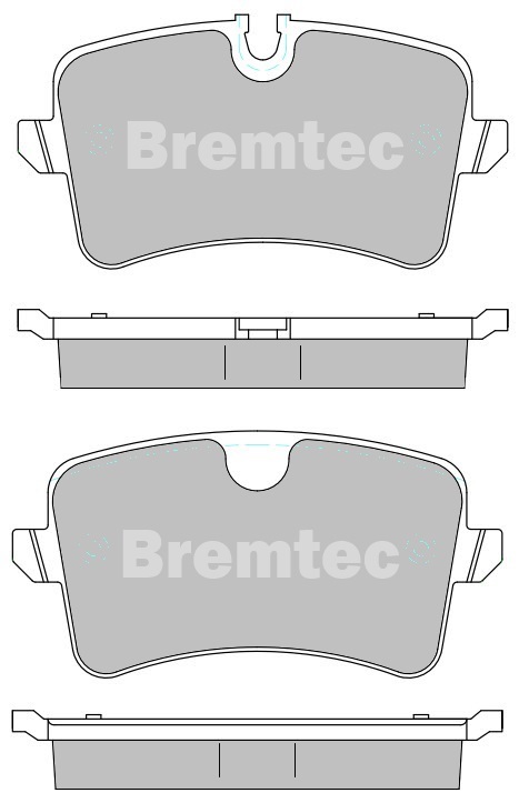 Bremtec Euroline Ece R90 Approved Ceramic Brake Pads BT3000ELC