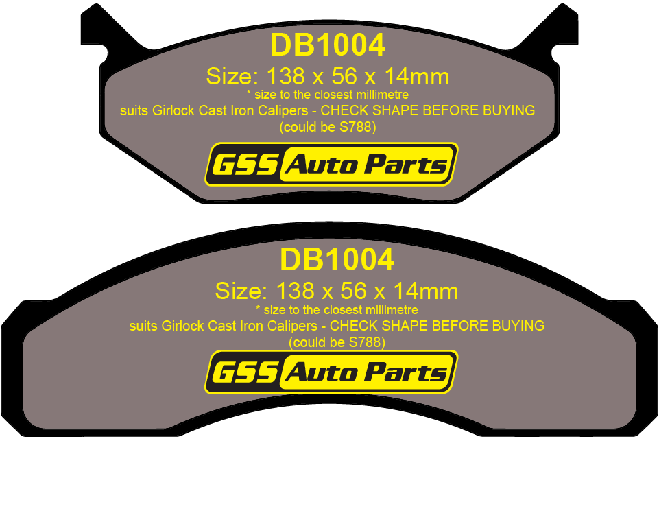 Front T/P by Bendix Brake Pads DB1004TP DB1004 - Top Performance