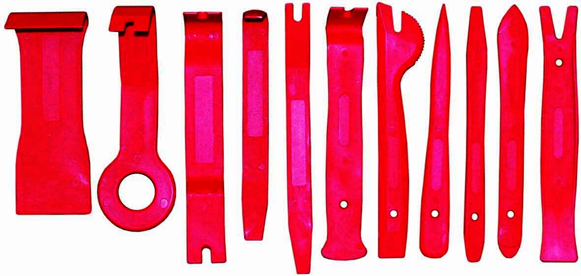 PK Tool Trim Removal & Scraper Tool Set - 11pc 200mm Door Trim & Panel ...